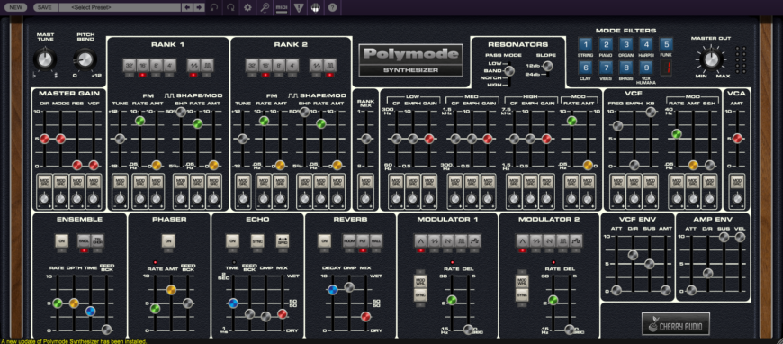 Cherry Audio Polymode - das polyphone Synthmonster • nachbelichtet